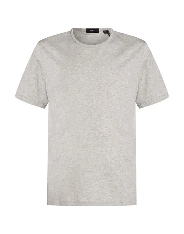 Theory T-shirt Size Cotton - Light Grey