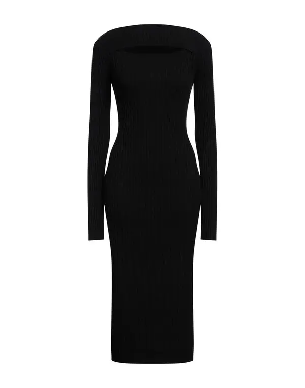 anine bing knit dress A sleeveless, midi-length dress made from a knit fabrication with a subtle  waffle pattern. The slim-fitting Savannah Dress by Anine Bing features a  flattering crew neckline, invisible zipper closure along the center