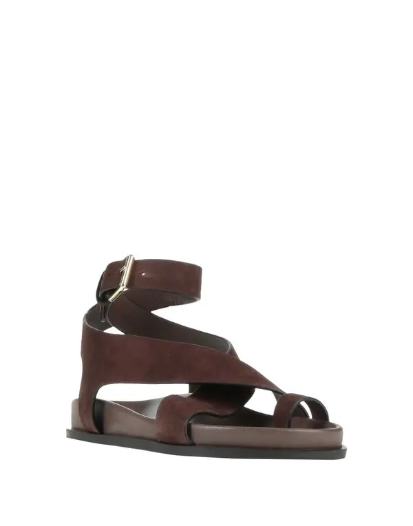 A.emery Dark Suede Thong Sandals
