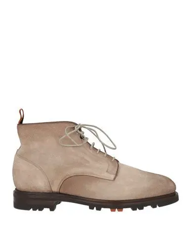 Santoni Goodyear Ankle Boots Taupe Size Leather