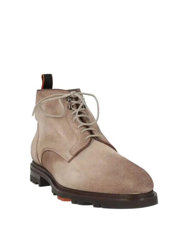 Santoni Goodyear Ankle Boots Taupe Size Leather