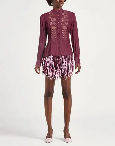 Antik Batik Embroidered Cotton Shirt - Red