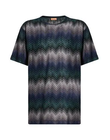 Missoni T-shirt Size Cotton, Polyester - Blue