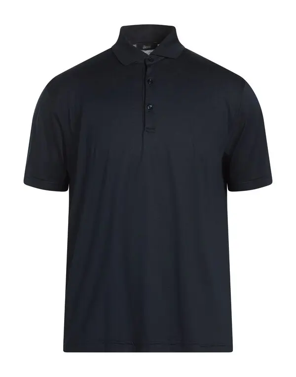 Herno Polo Shirt Midnight Size Silk, Cotton