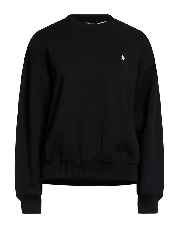 Polo Ralph Lauren Cotton Blend Sweatshirt With Embroidered Logo - Black