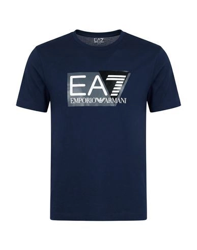 EA7 T-shirt Size Cotton, Elastane - Blue