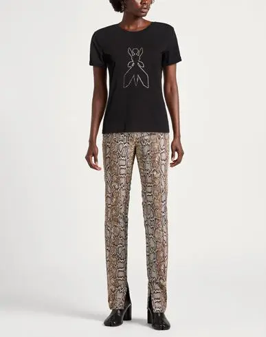 Patrizia Pepe Embellished Cotton T-shirt - Black