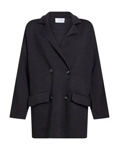 ANNA MOLINARI Blazer Charcoal Size Merino Wool