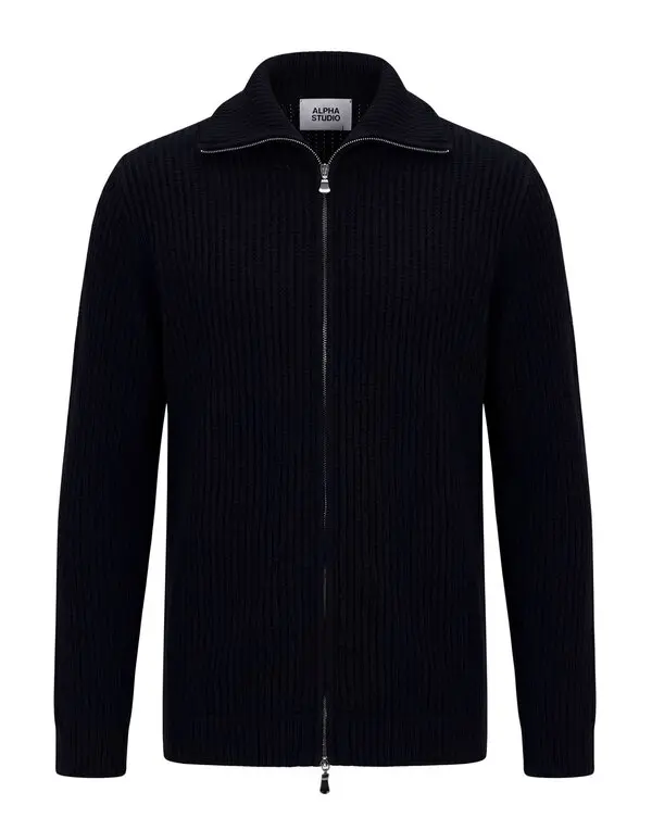 Alpha Studio Cardigan Size Merino Wool