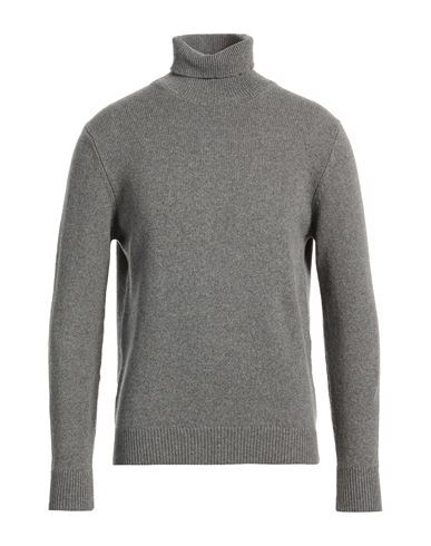 ARAGONA Cashmere Turtleneck Sweater - Light Grey