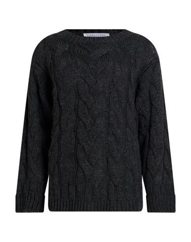 CARACTÈRE Cable-knit Crewneck Sweater - Grey