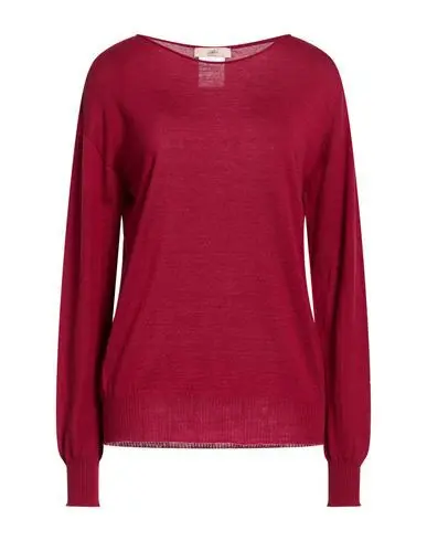 CARLA G. Sweater Burgundy Size Merino Wool - Red