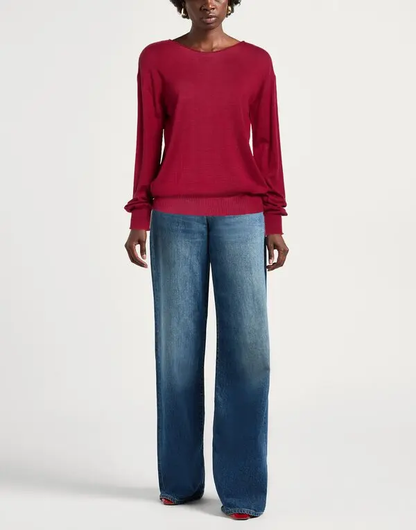 CARLA G. Merino Wool Crewneck Sweater