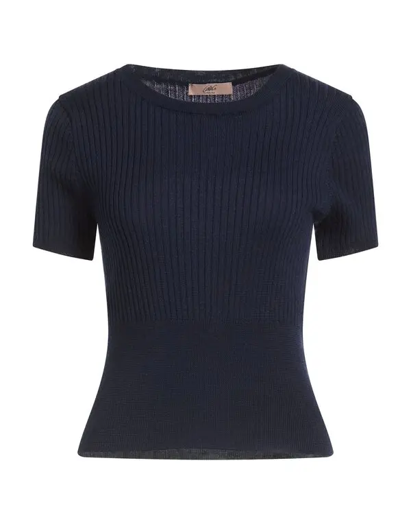 CARLA G. Sweater Size Wool - Navy
