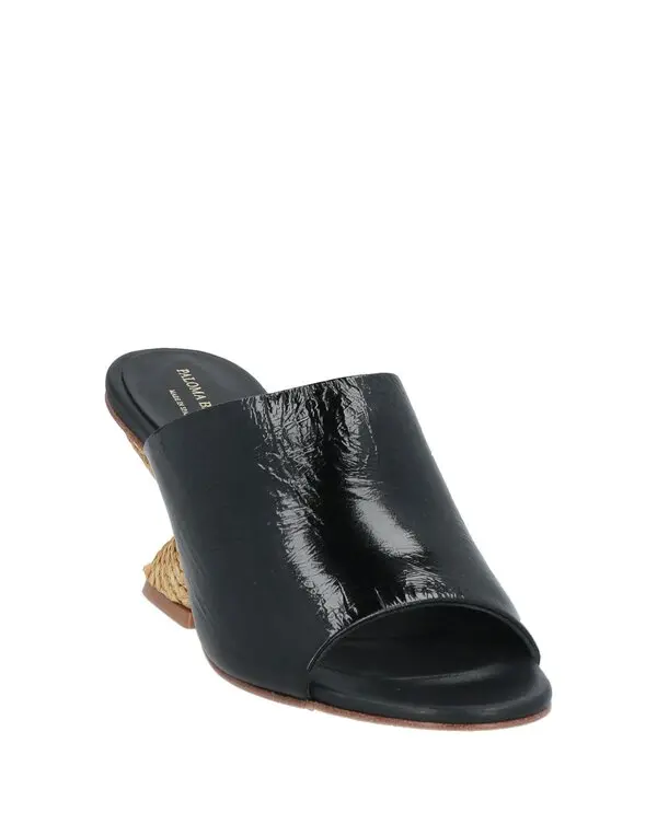 PALOMA BARCELO Leather Slide Sandals