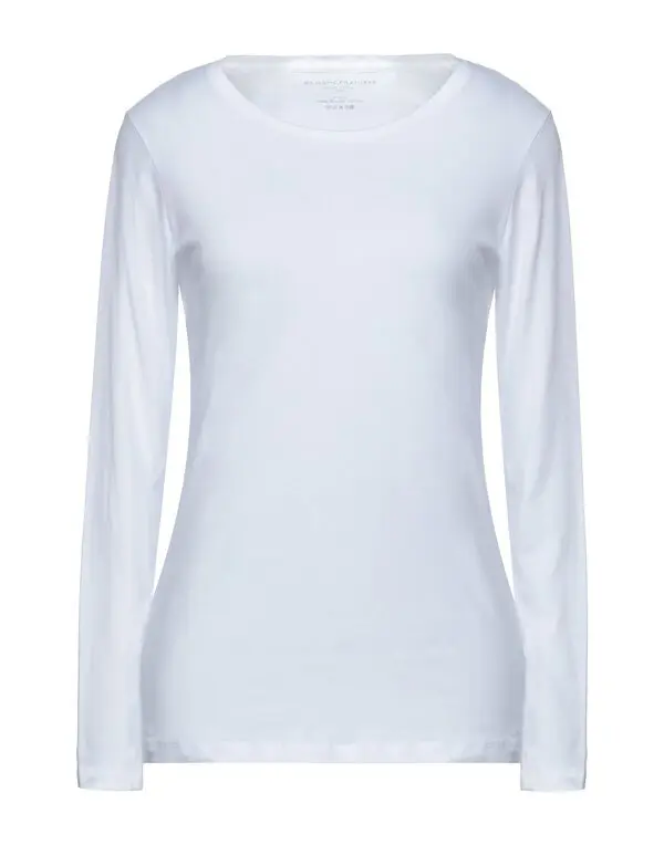 Majestic Filatures Long Sleeve Crewneck Cotton T-shirt - White