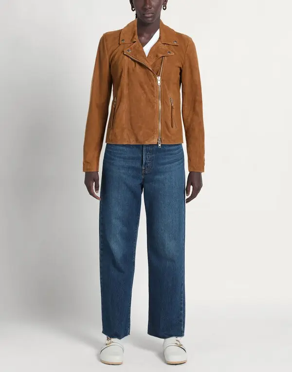 SWORD 6644 Nubuck Leather Biker Jacket