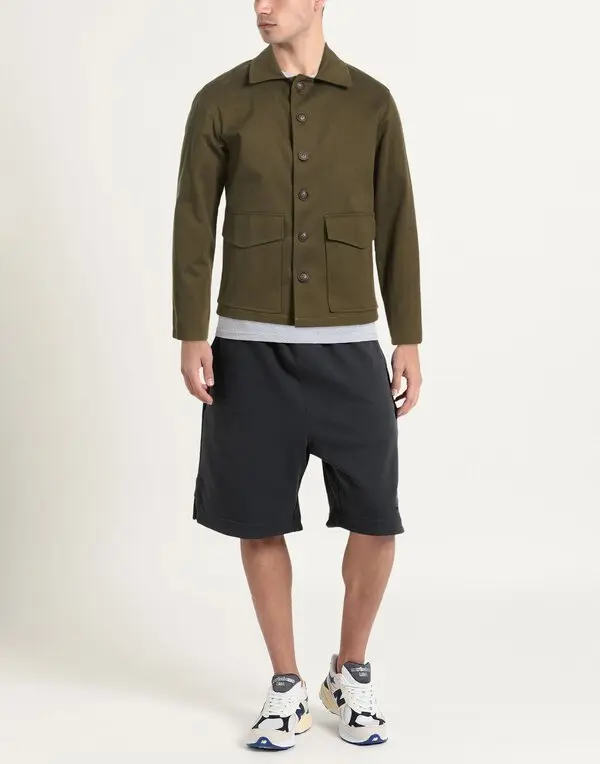 EXTE Cotton Elastane Overshirt - Green