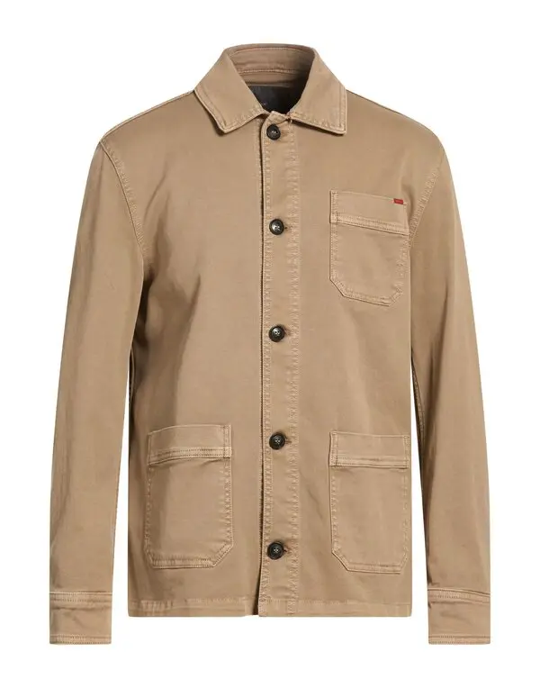LIU •JO MAN Jacket Khaki Size Cotton, Elastane
