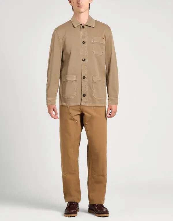 LIU •JO MAN Jacket Khaki Size Cotton, Elastane