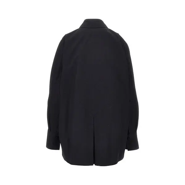 Attico Paneled Cotton Poplin Oversized Shirt