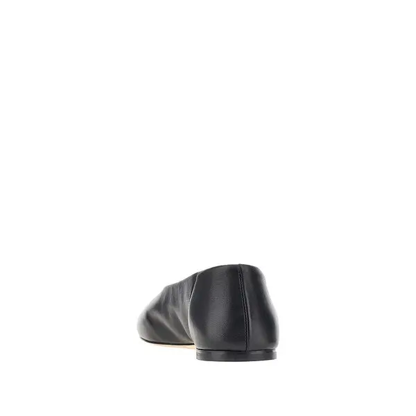 TOTEME Nappa Leather Flat Ballerinas - Black