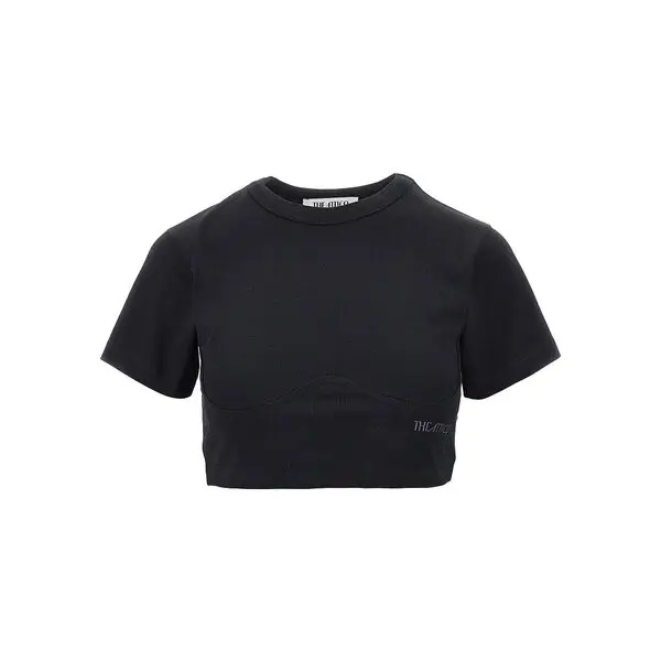 Attico Cropped Cotton T-shirt