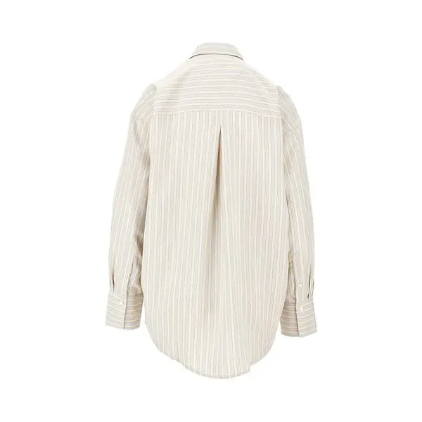 TOTEME Oversized Striped Shirt - Multicolor