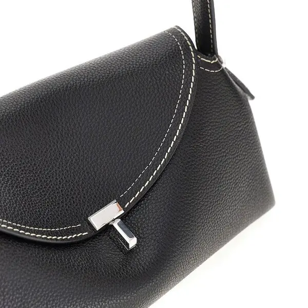 TOTEME Grained Leather T-lock Shoulder Bag