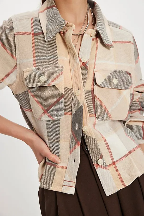 We The Free Winnie Plaid Shirt - Maple Combo