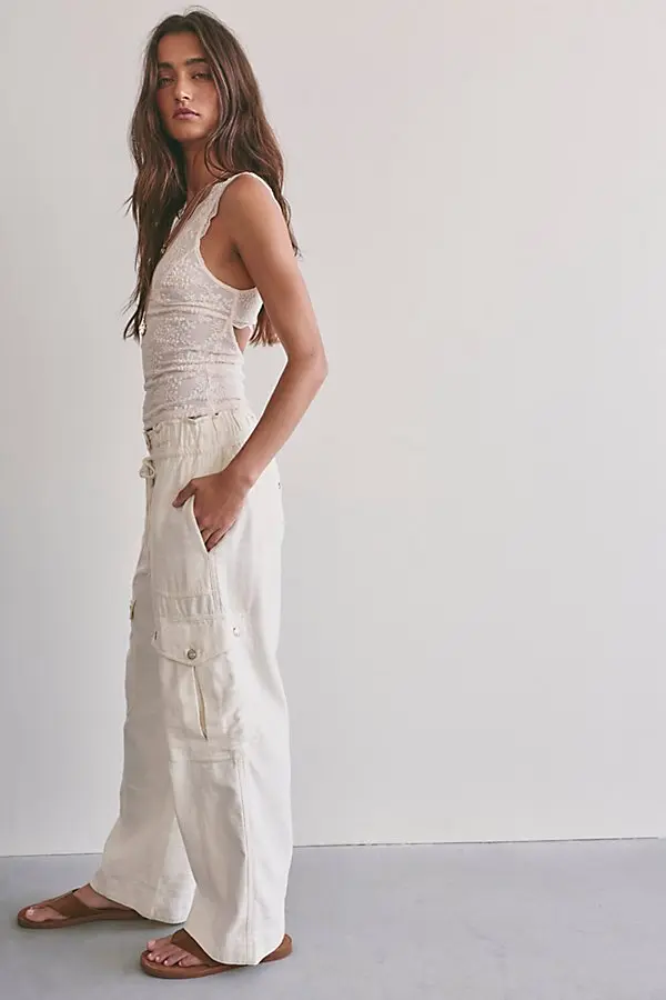 We The Free Park Ave Pull-on Cargo Pants - Ivory