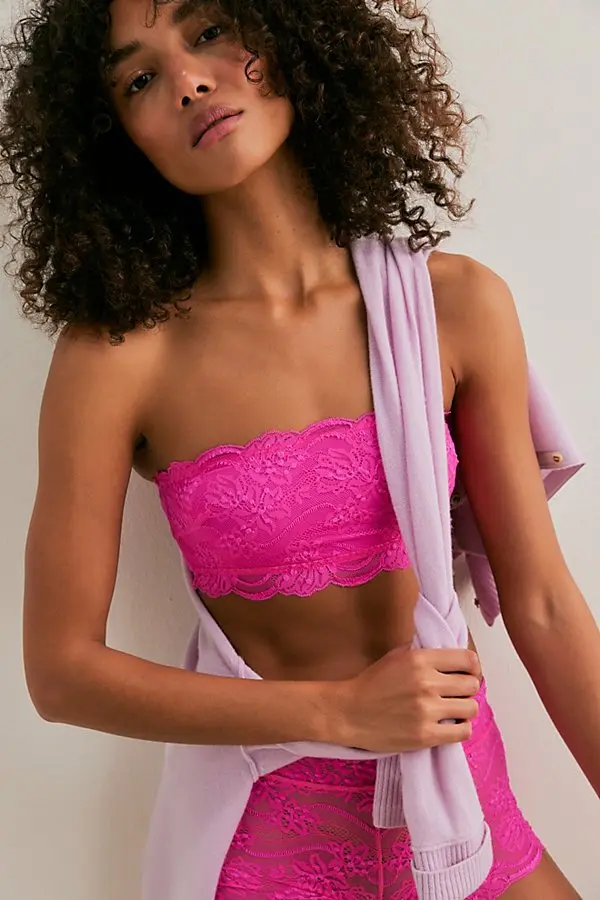 INTIMATELY Last Dance Lace Bandeau At - Pinkerbelle