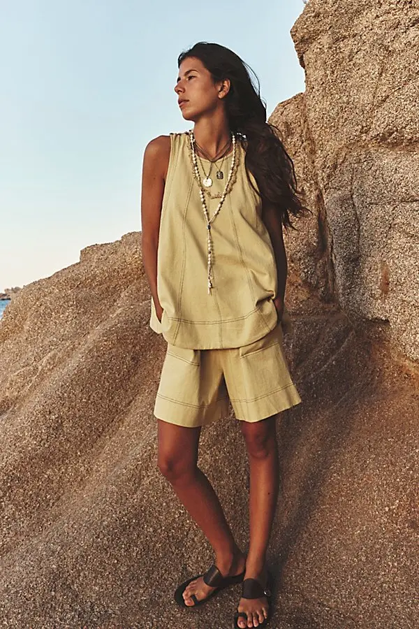 Free People Strada Co-ord Set - Pampas