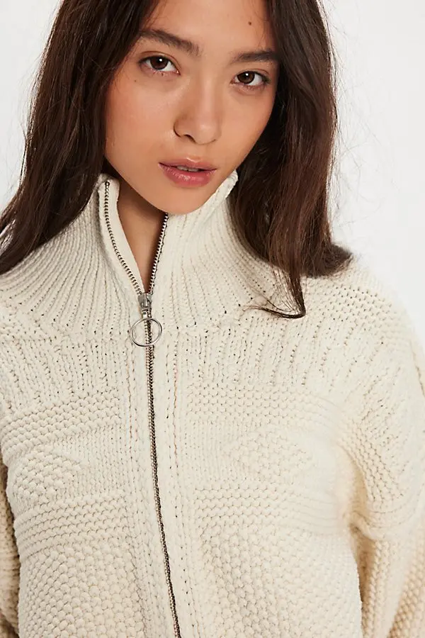 We The Free Lil Lad Cardigan With Zip Closure - Startch