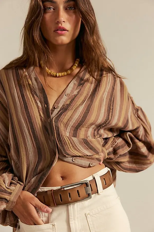 We The Free Jona Leather Belt - Saddle