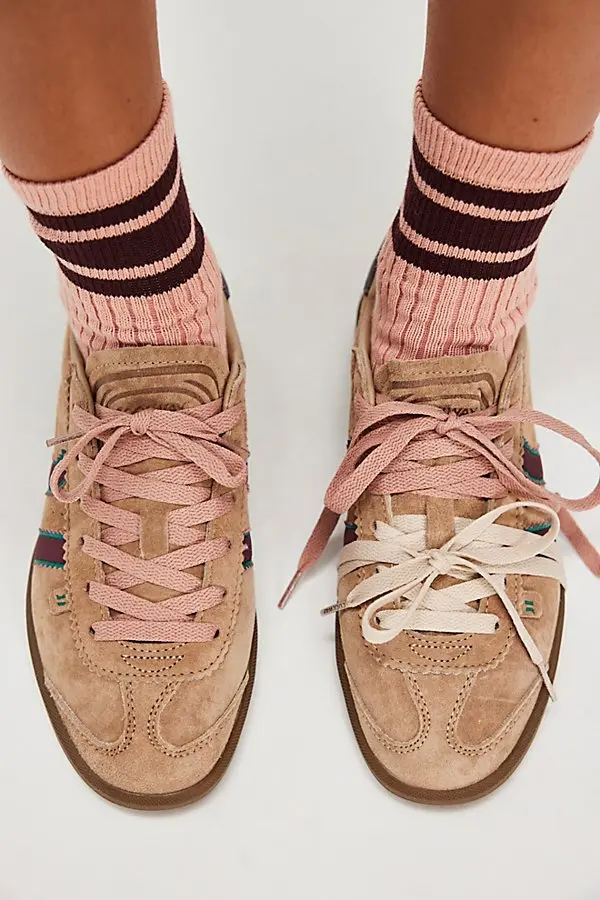 COOLWAY Kiro Lace-up Sneakers With Picot Trim