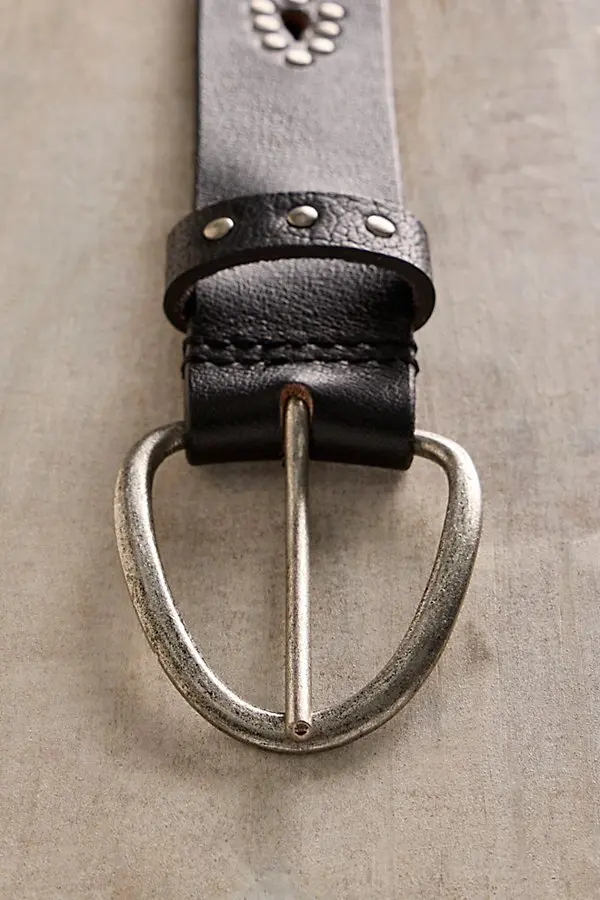 We The Free Preston Studded Leather Belt - Black