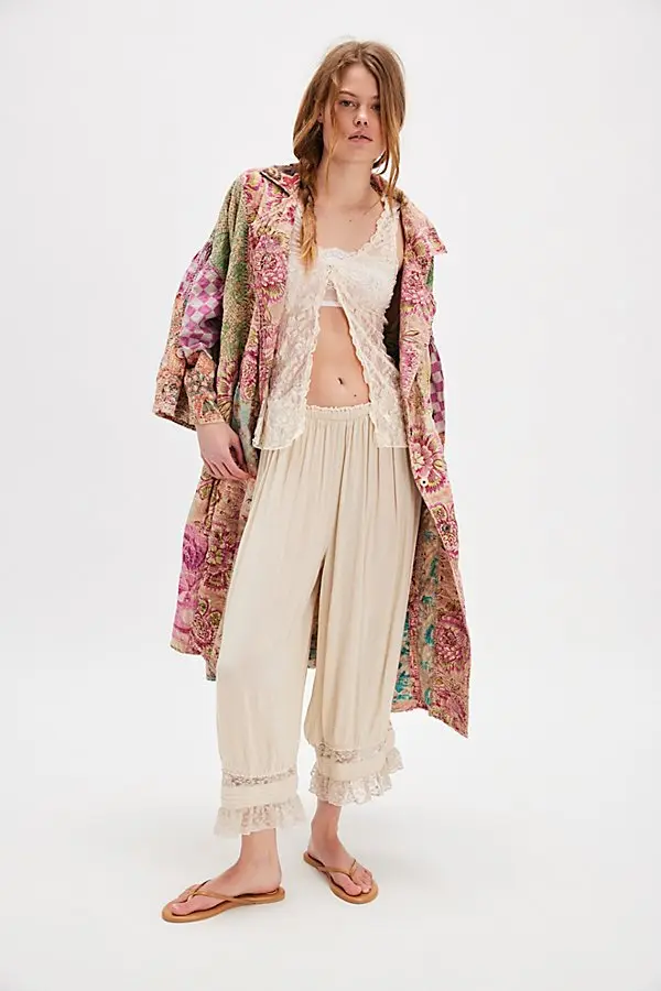 MAGNOLIA PEARL Patchwork Longline Coat