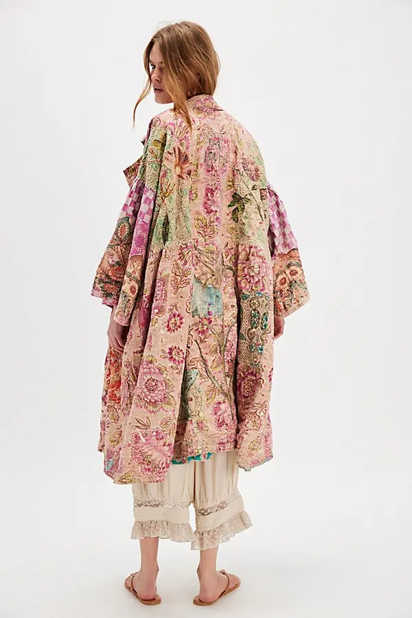 MAGNOLIA PEARL Patchwork Longline Coat