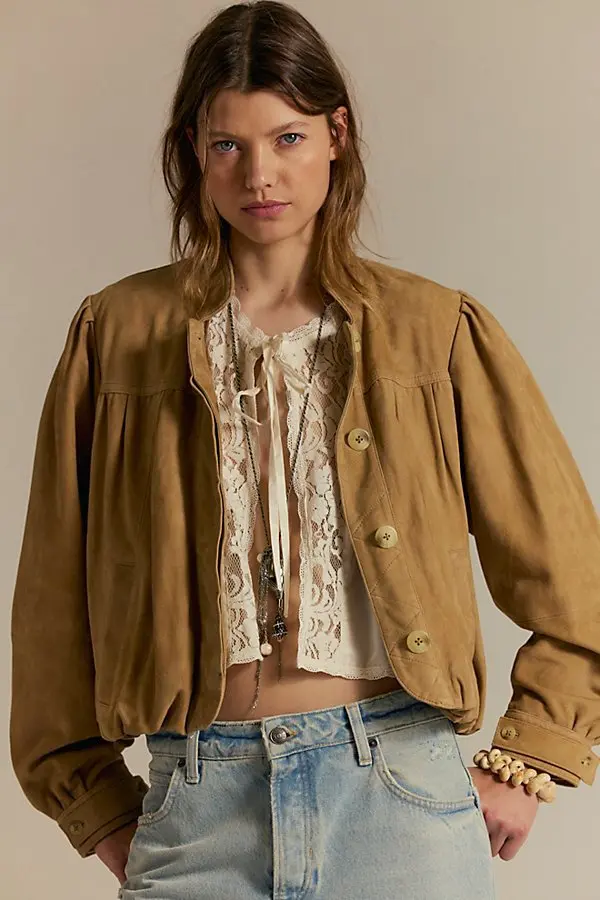 Free People Nimbus Suede Jacket