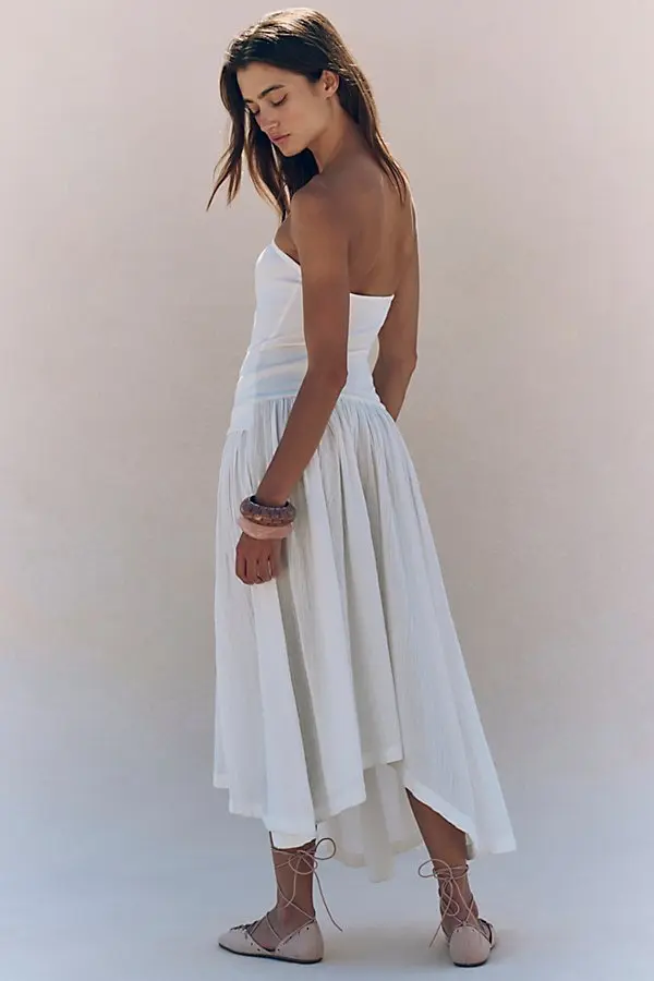 Free People Sable Strapless Midi Dress