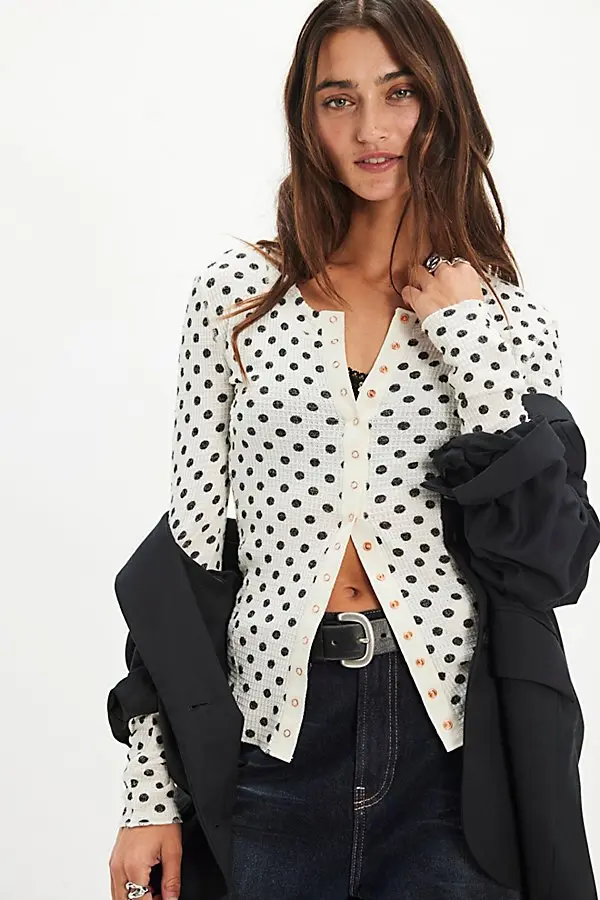INTIMATELY Going Places Printed Cardigan - Ivory