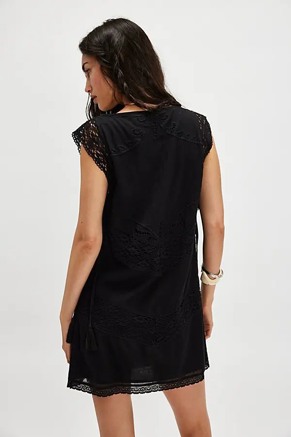 Free People Winifred Lace Mini Dress