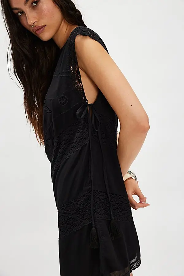 Free People Winifred Lace Mini Dress