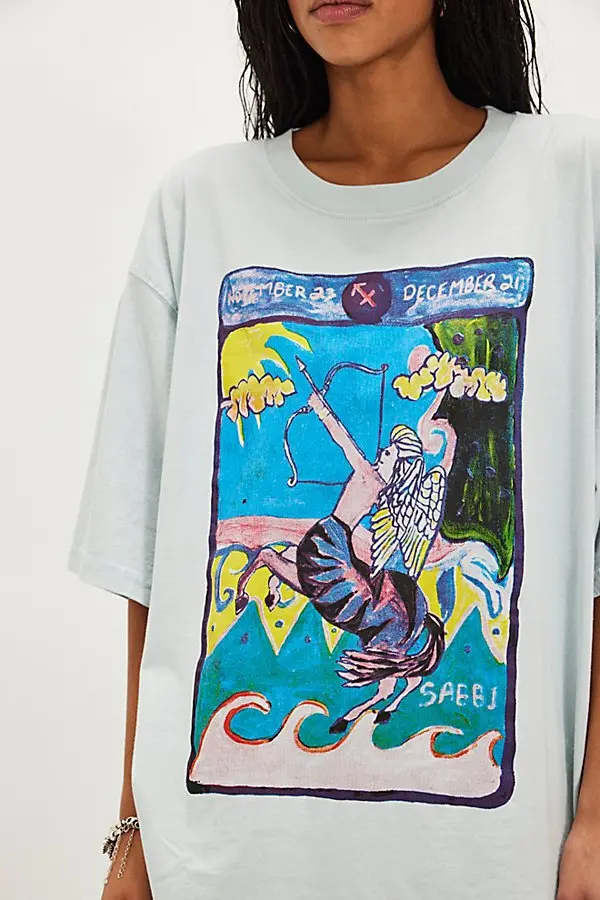SABBI Graphic Horoscope Short Sleeve Tee - Sagittarius