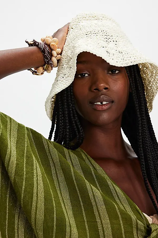 Clyde Lace Bell Hat - Ivory