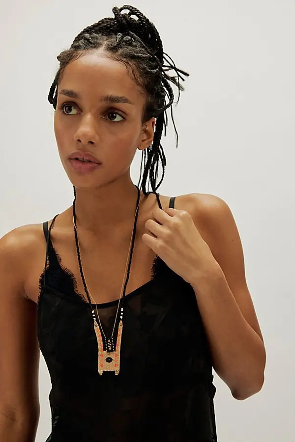 IWONA LUDYGA DESIGN Sagrado Woven Necklace - Orange