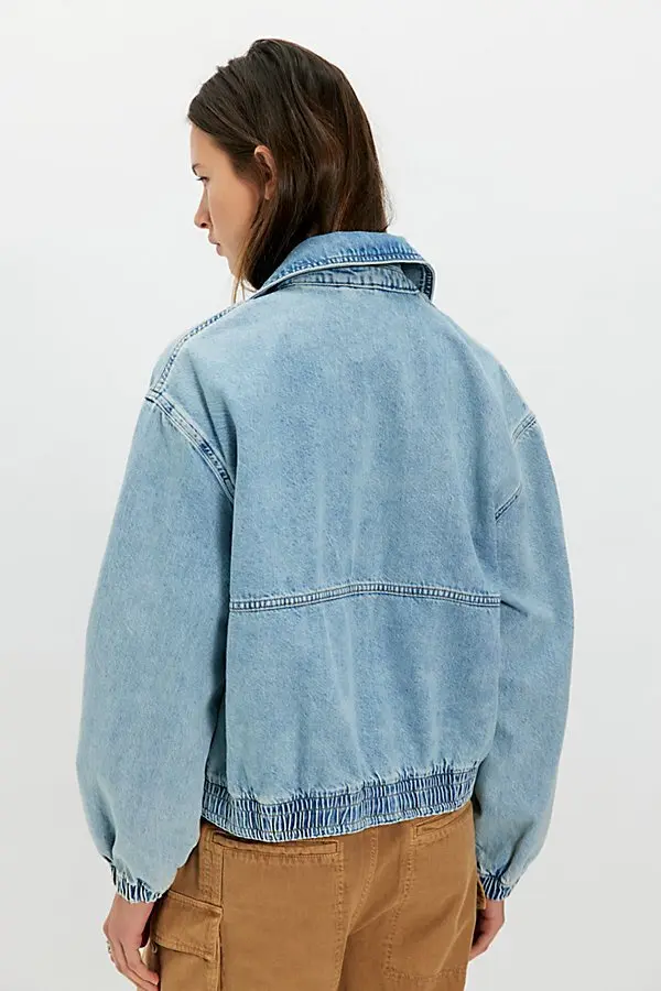 We The Free Birdie Denim Bomber Jacket