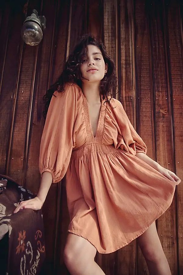 Free People For The Moment Mini Dress - Hazel