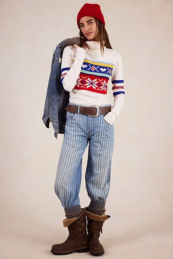 We The Free Nordic-inspired Turtleneck Sweater